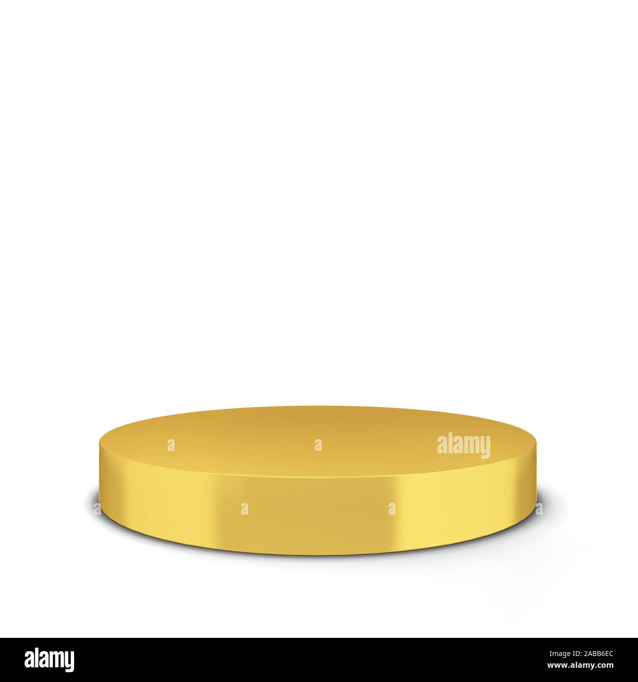 Round podium. 3d illustration isolated on white background Stock Photo ...