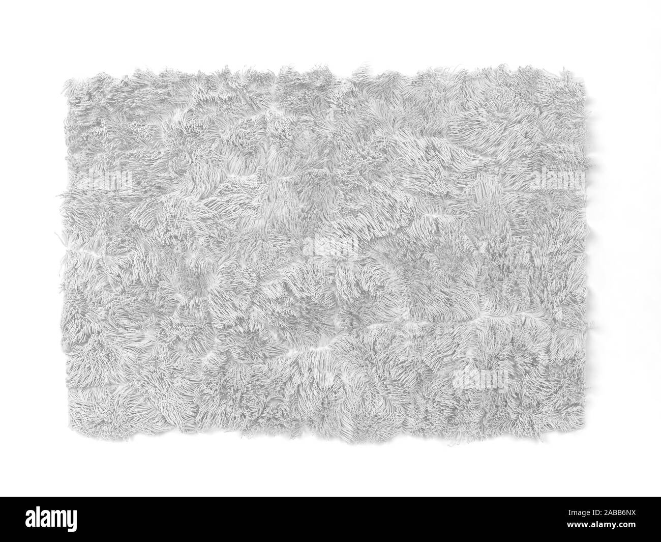 Fluffy carpet. 3d illustration isolated on white background Stock Photo ...