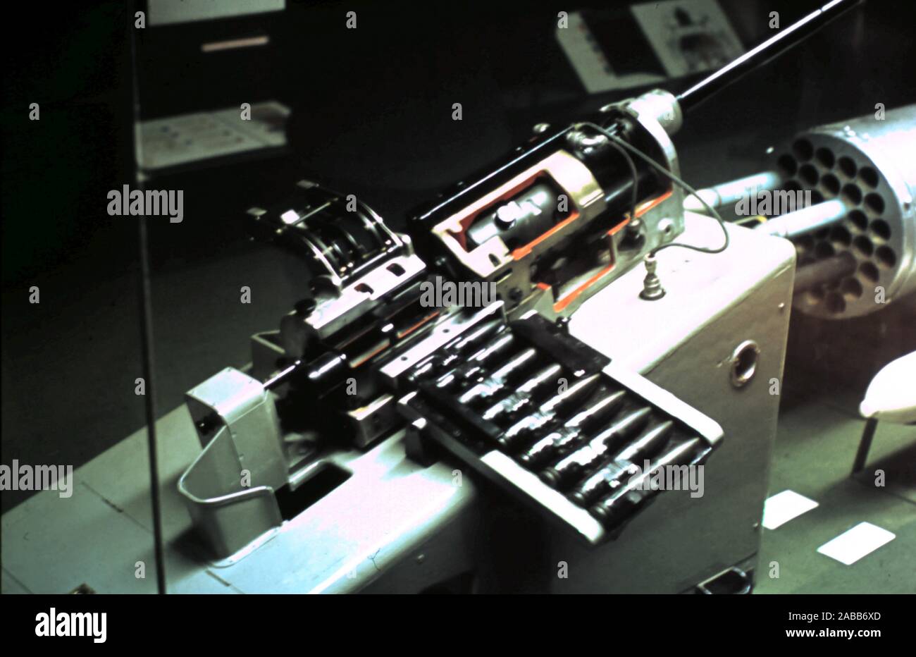 Aircraft Machine Gun - photo taken at aircraft museum Essex, UK - circa ...