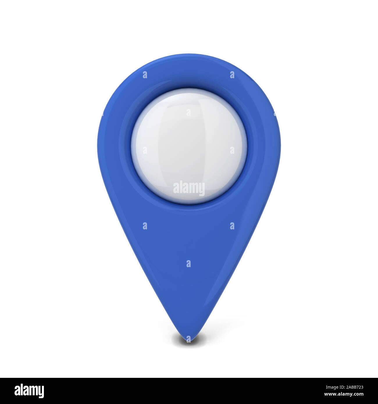 Map pointer. 3d illustration isolated on white background Stock Photo ...