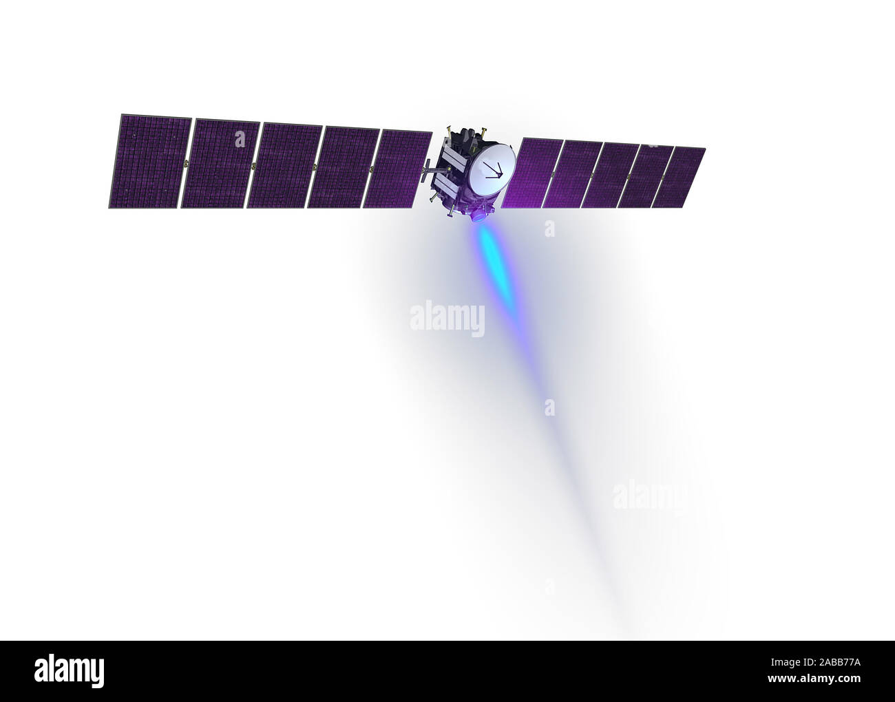 Space satellite isolated on a white background. Elements of this image ...