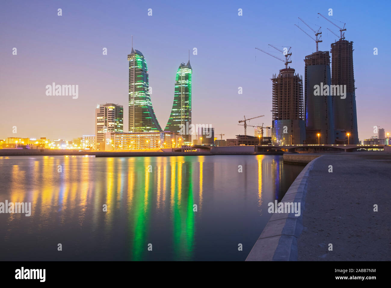 View of Bahrain Financial Harbour district in Manama Bahrain Stock ...