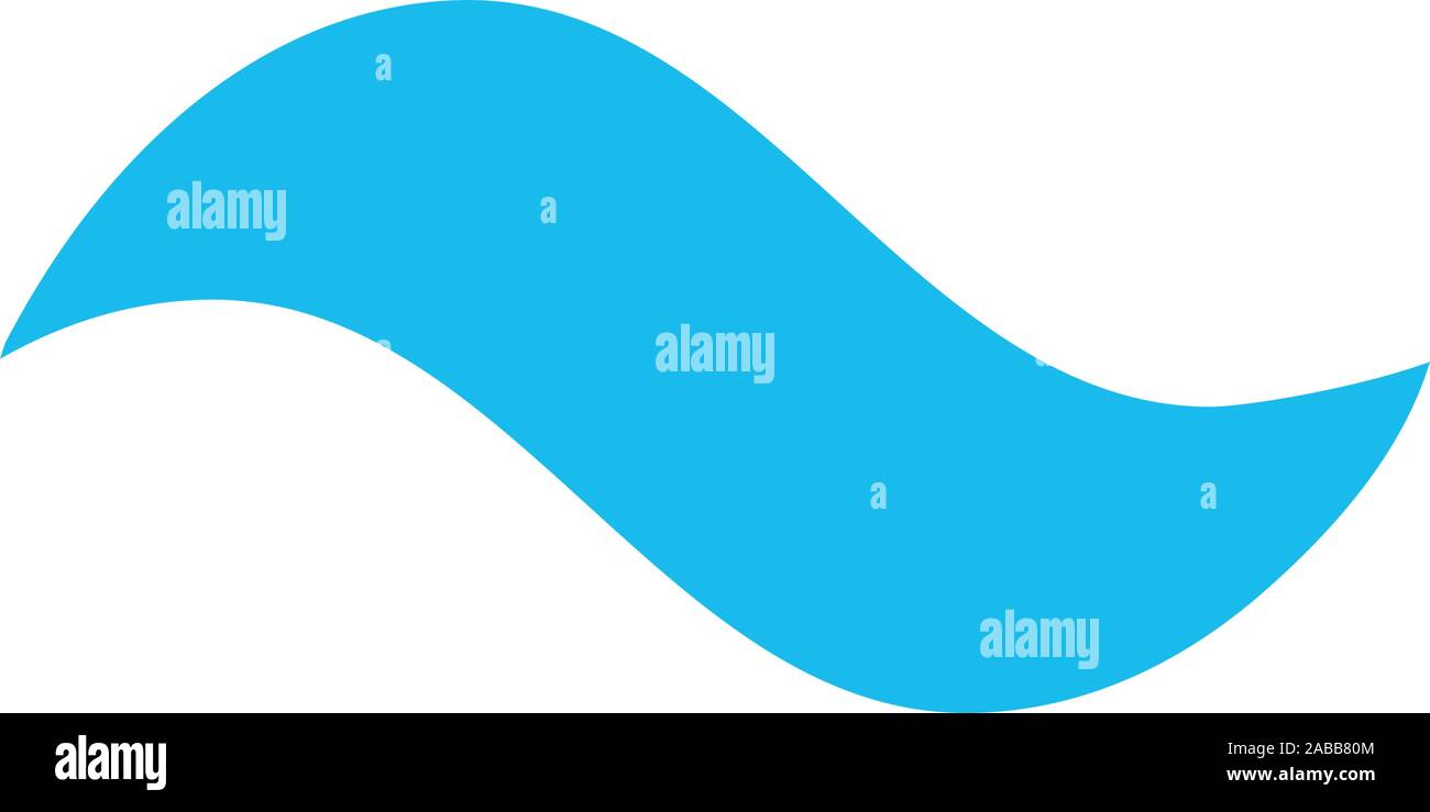 Blue Wave Logo Template. Stock Vector illustration isolated on white ...