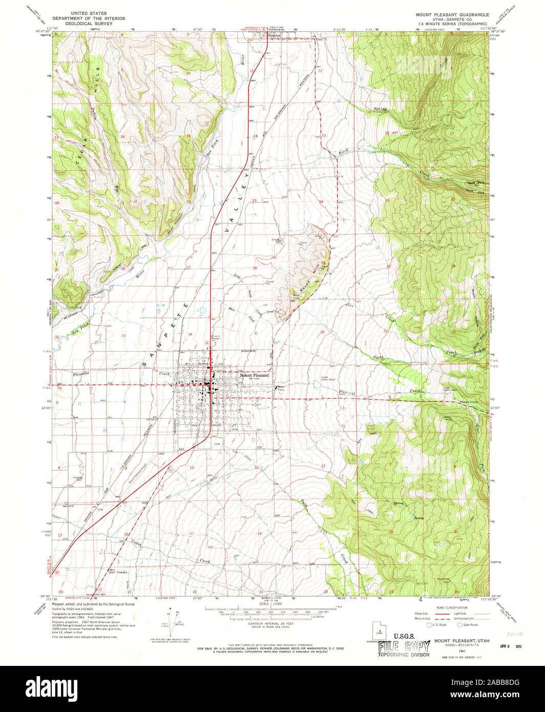 Map of mount pleasant Cut Out Stock Images & Pictures - Alamy