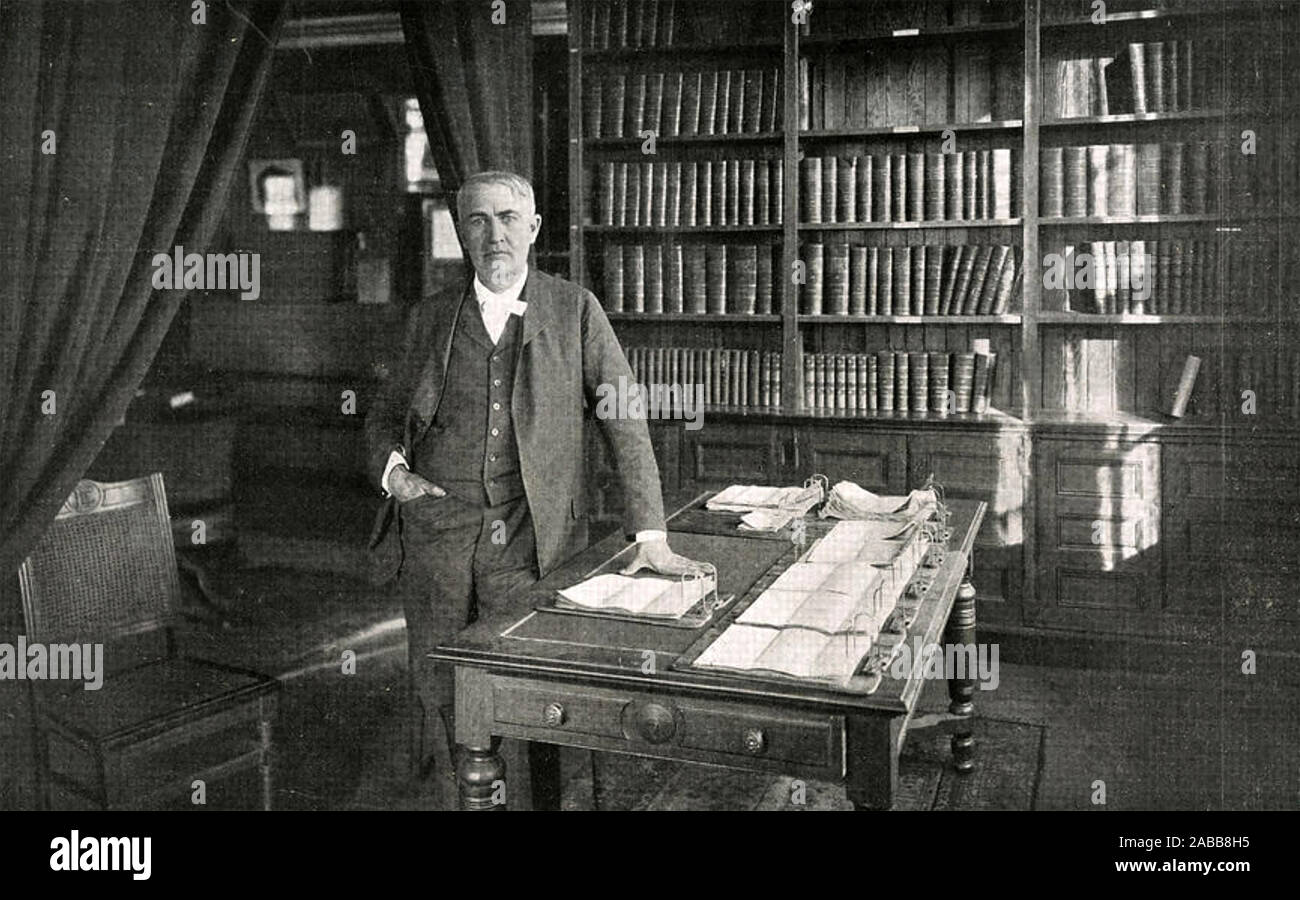 THOMAS EDISON (1847-1931) American inventor and businessman about 1920 ...