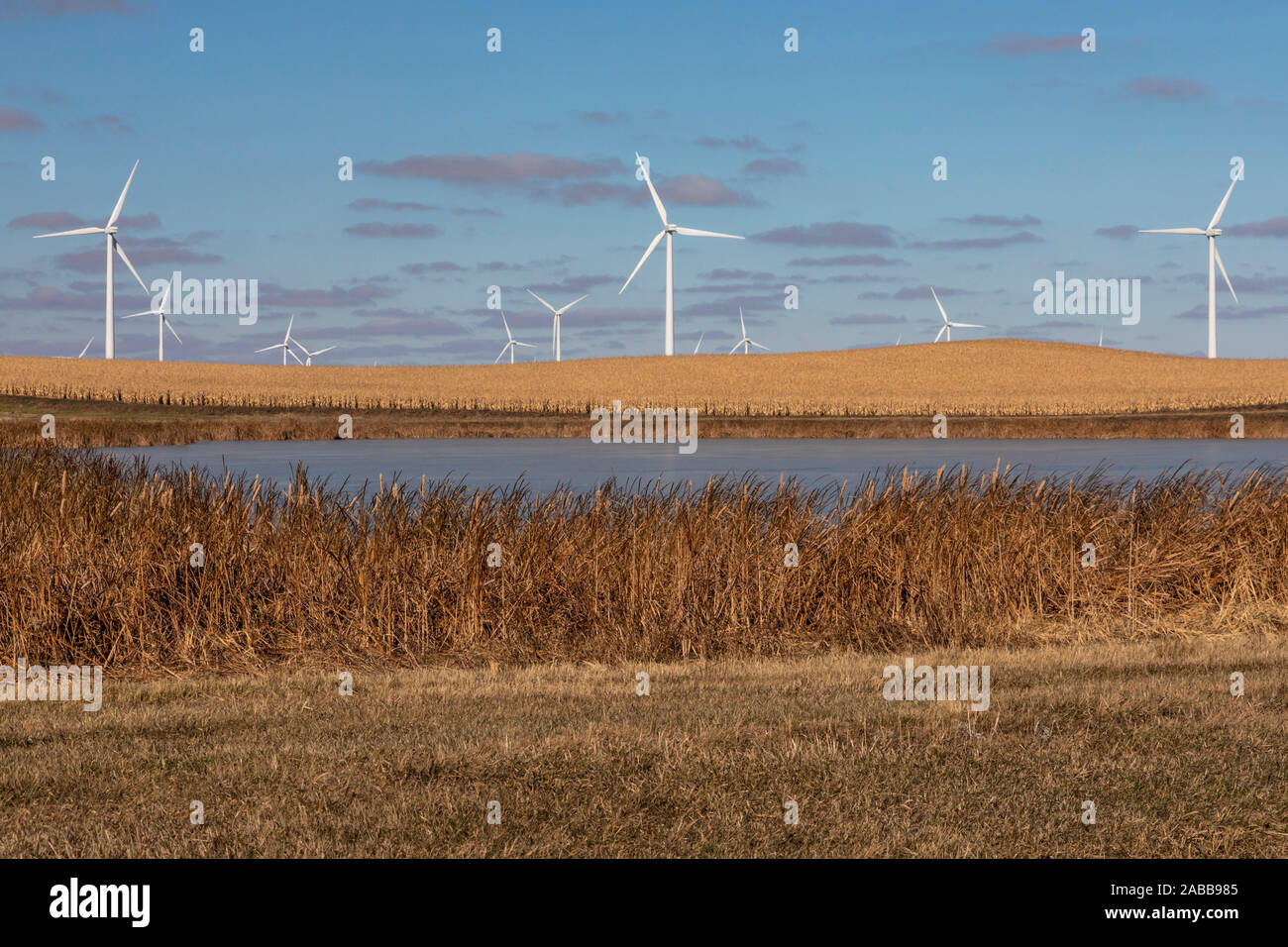 Valley City, North Dakota - Wind farm Stock Photo - Alamy