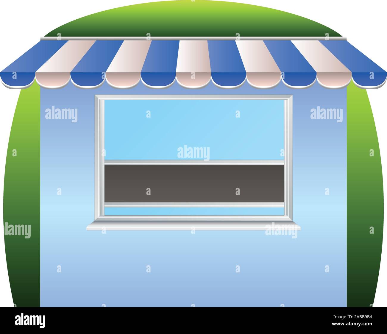 Shop kiosk icon. Cartoon of shop kiosk vector icon for web design ...