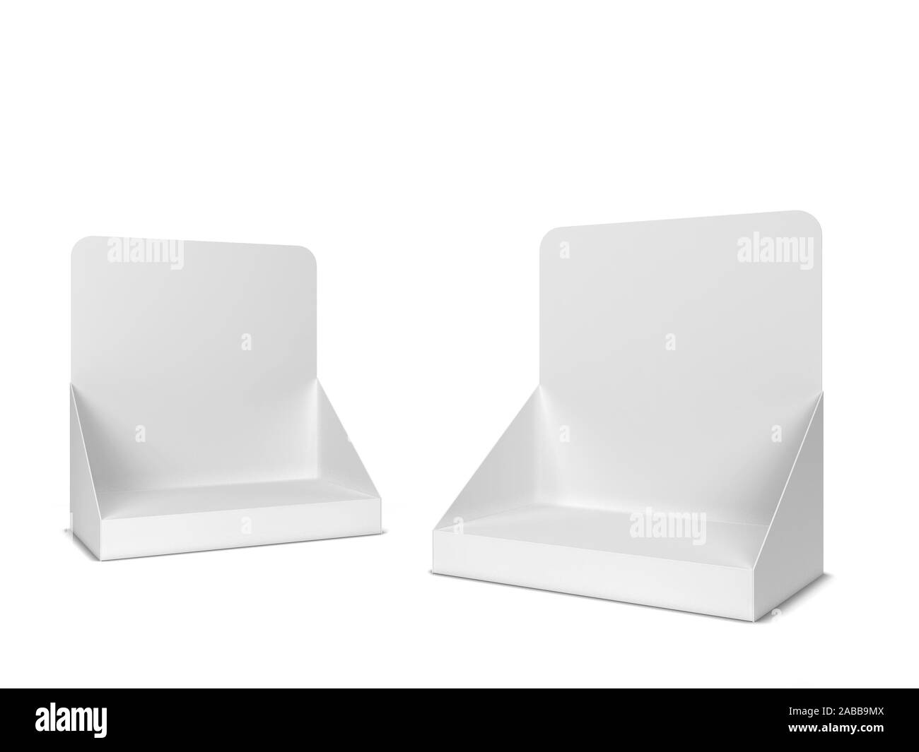 Product display. 3d illustration isolated on white background Stock ...