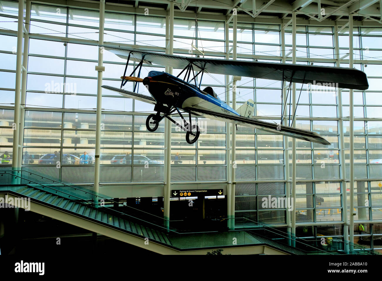 Alexander Eaglerock Combo-Wing biplane on display at the Seattle-Tacoma ...