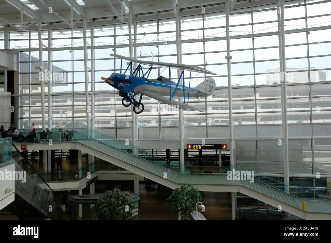 Alexander Eaglerock Combo-Wing biplane on display at the Seattle-Tacoma ...