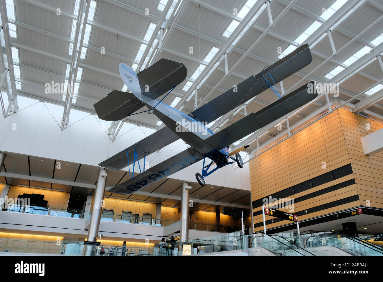 Alexander Eaglerock Combo-Wing biplane on display at the Seattle-Tacoma ...