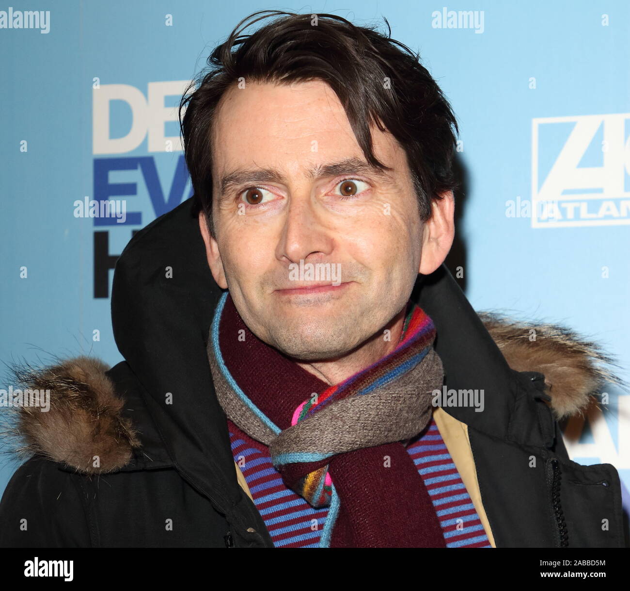 London, UK. David Tennant at Dear Evan Hansen opening night at the Noel ...