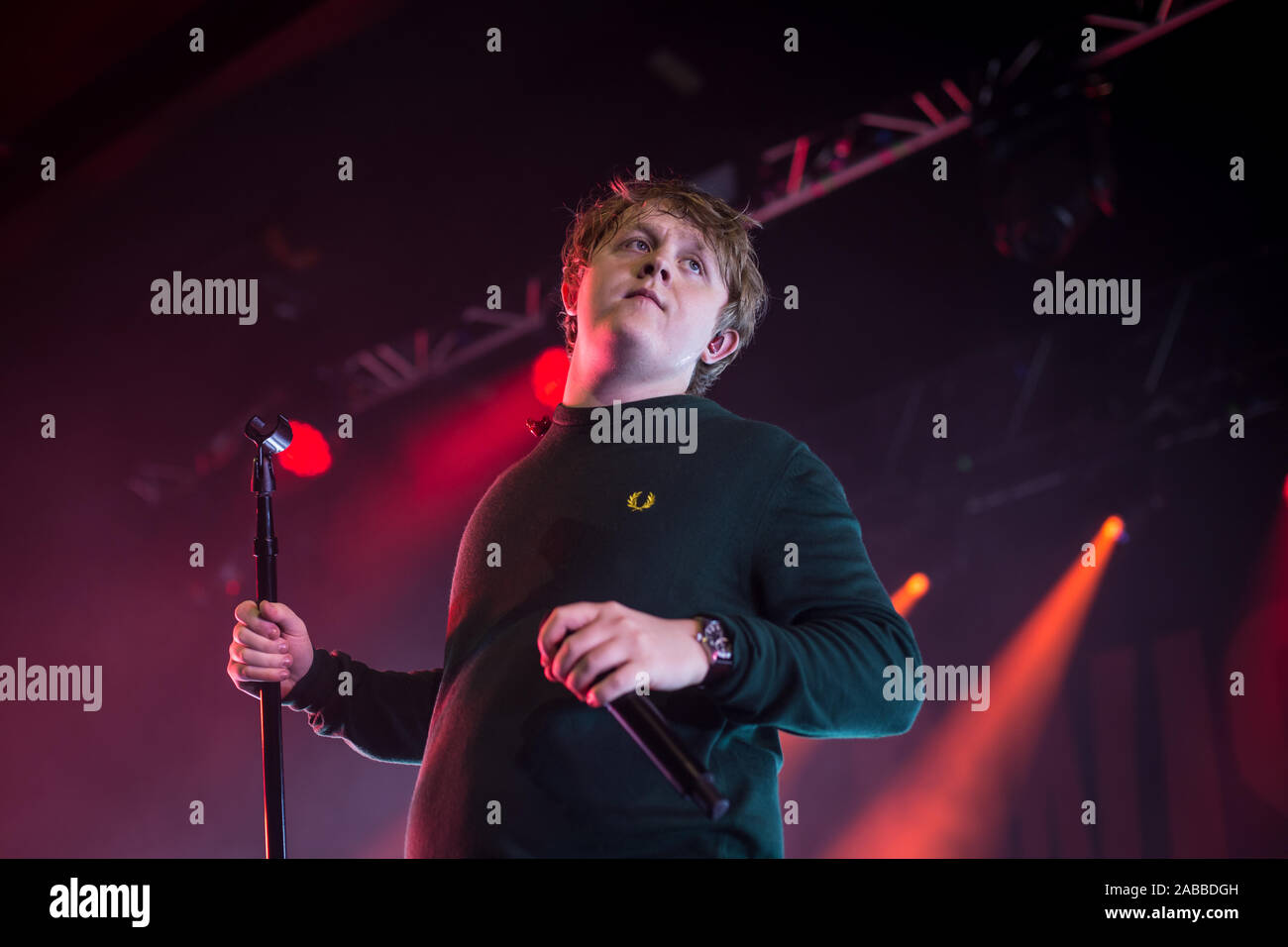 Lewis Capaldi live at Manchester academy november 2019 Stock Photo - Alamy