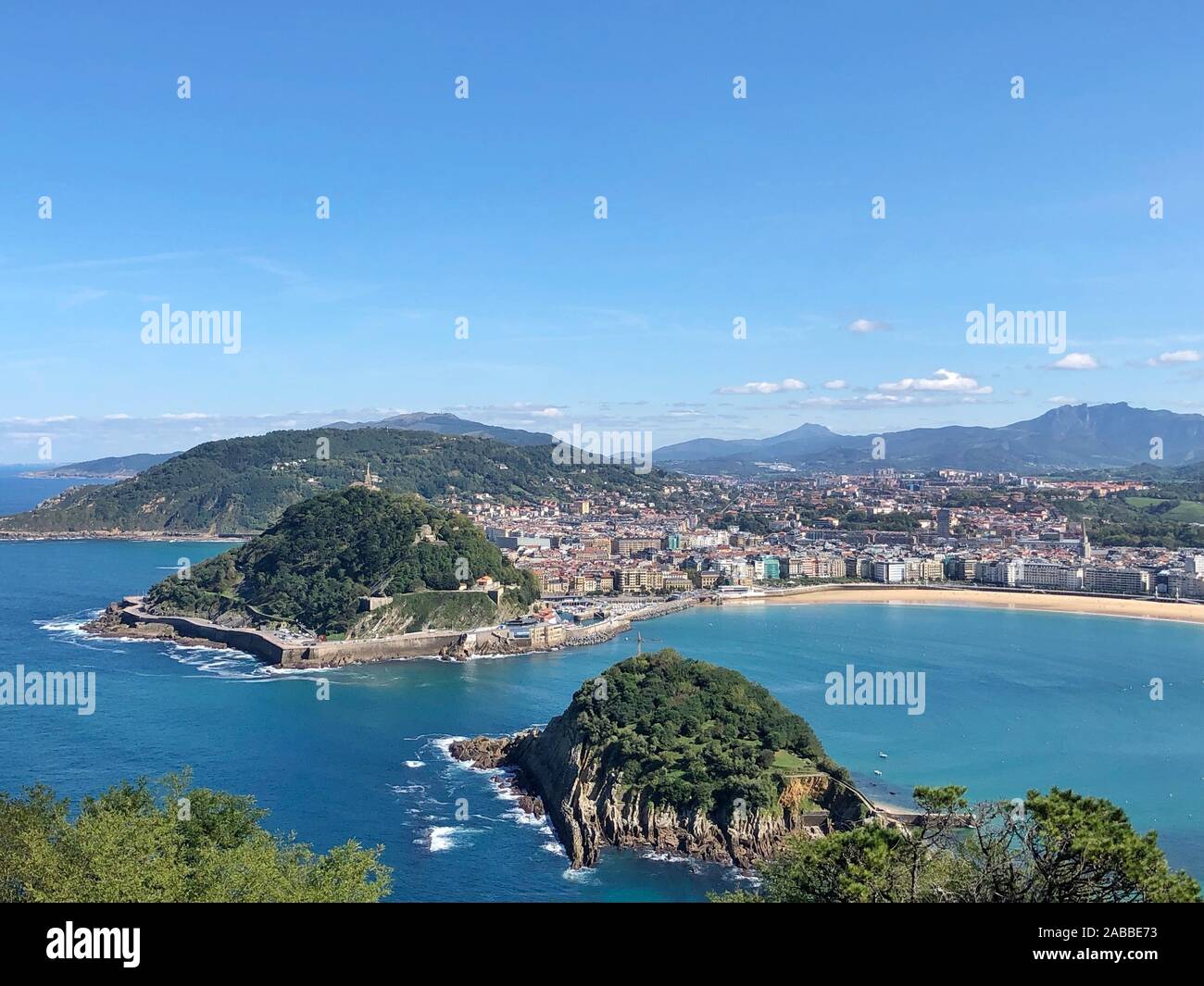 San sebastian view aerial hi-res stock photography and images - Alamy