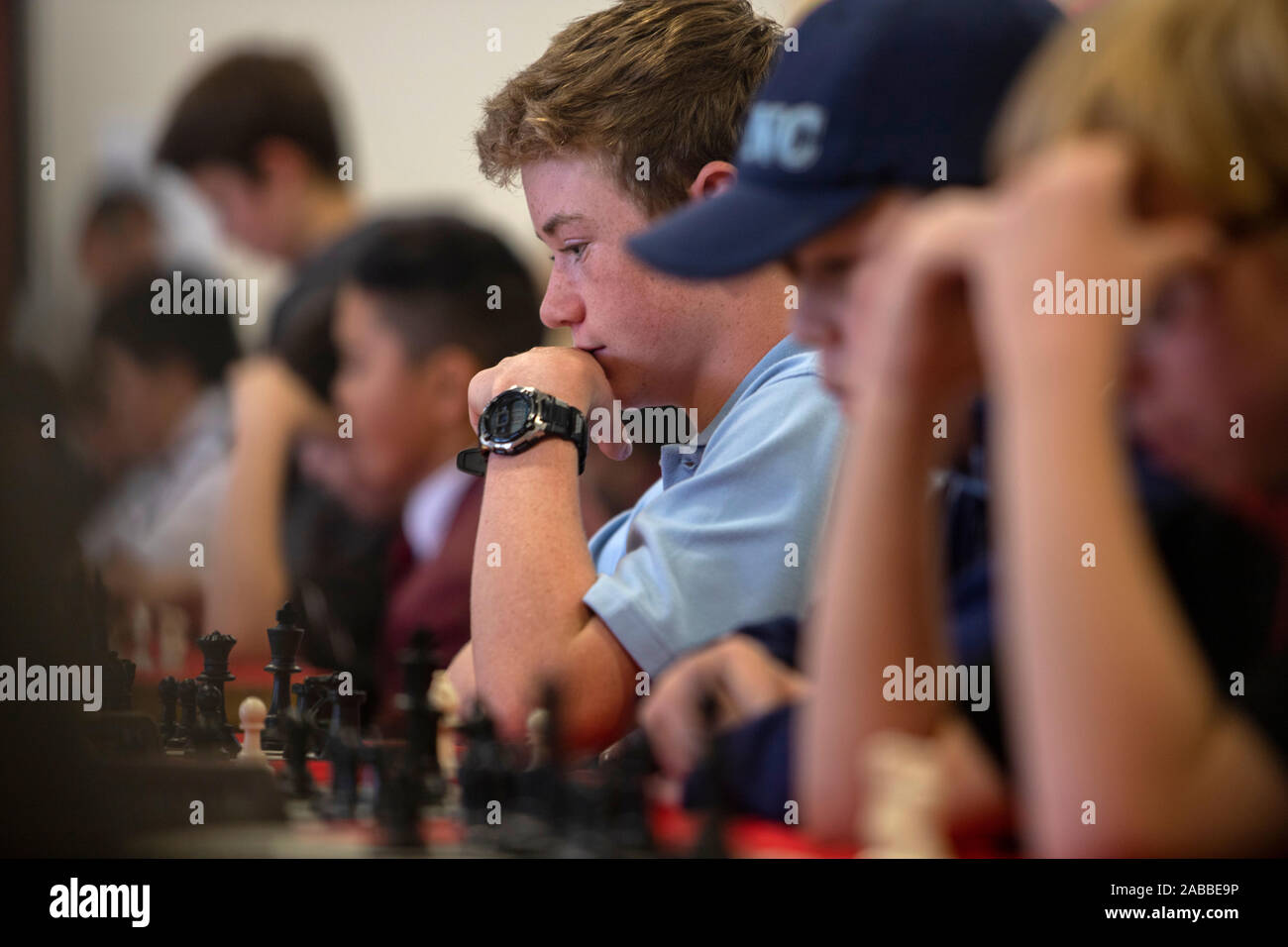 Children chess competition hi-res stock photography and images - Alamy