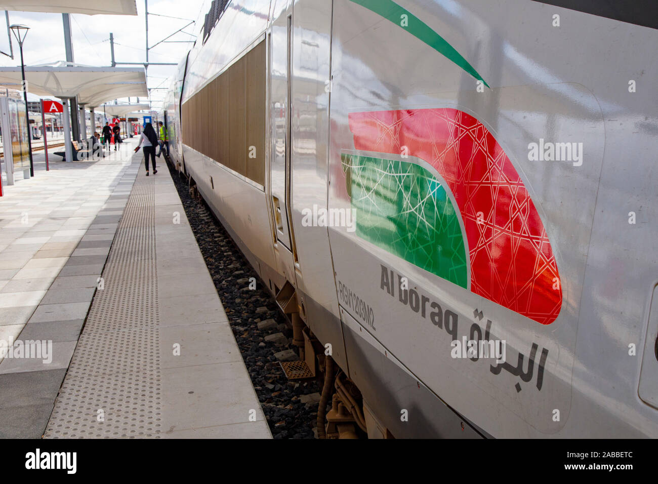 Tangiers, Morocco - October 19, 2019: High speed train "Al-Boraq" at ...