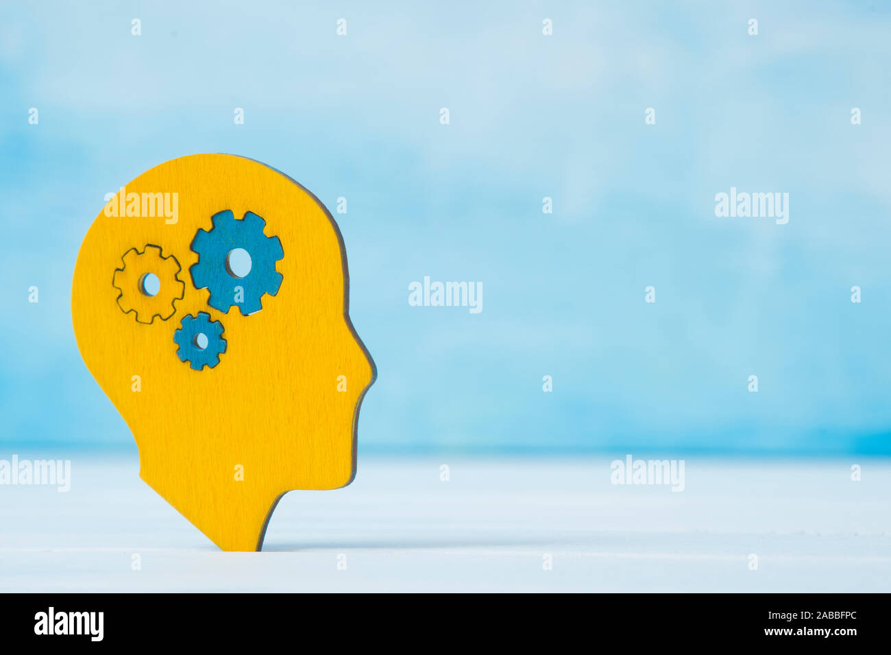 Brain works concept. Thinking, creativity concept of the human head ...