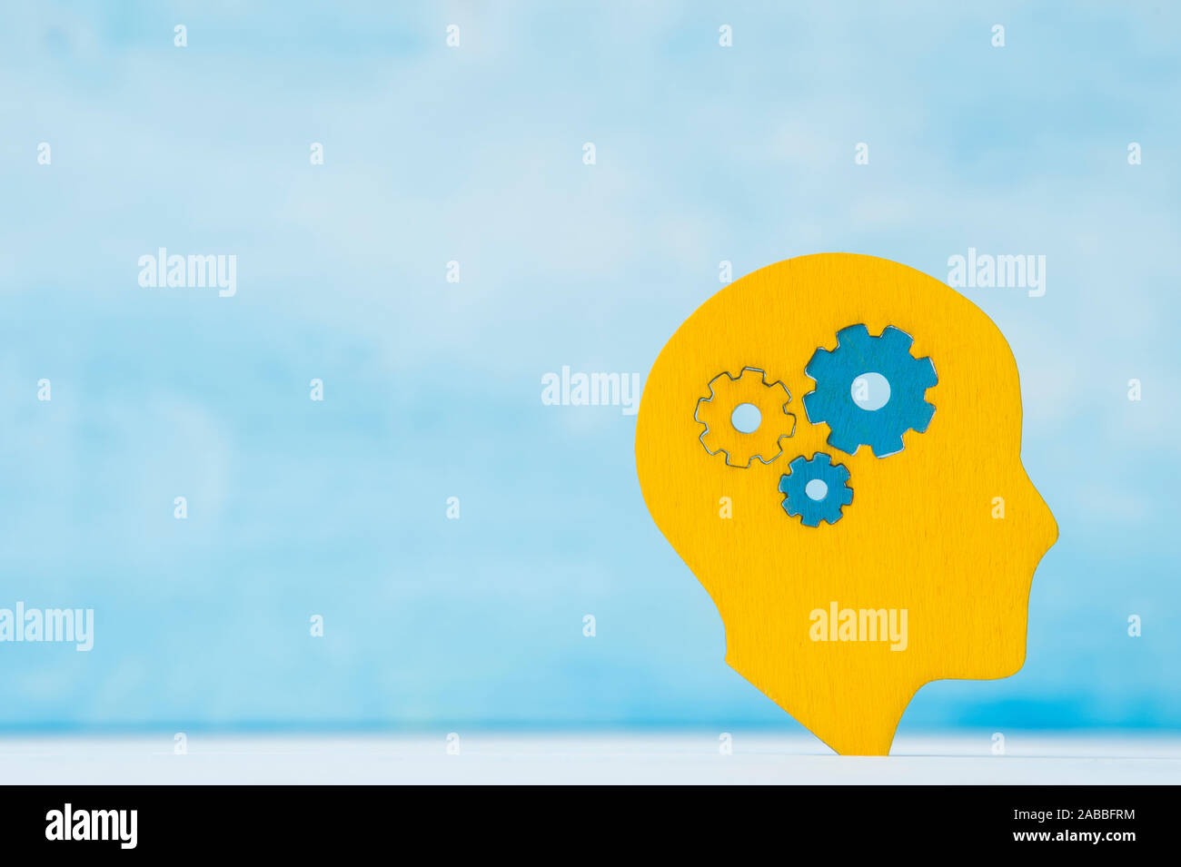 Brain works concept. Thinking, creativity concept of the human head ...