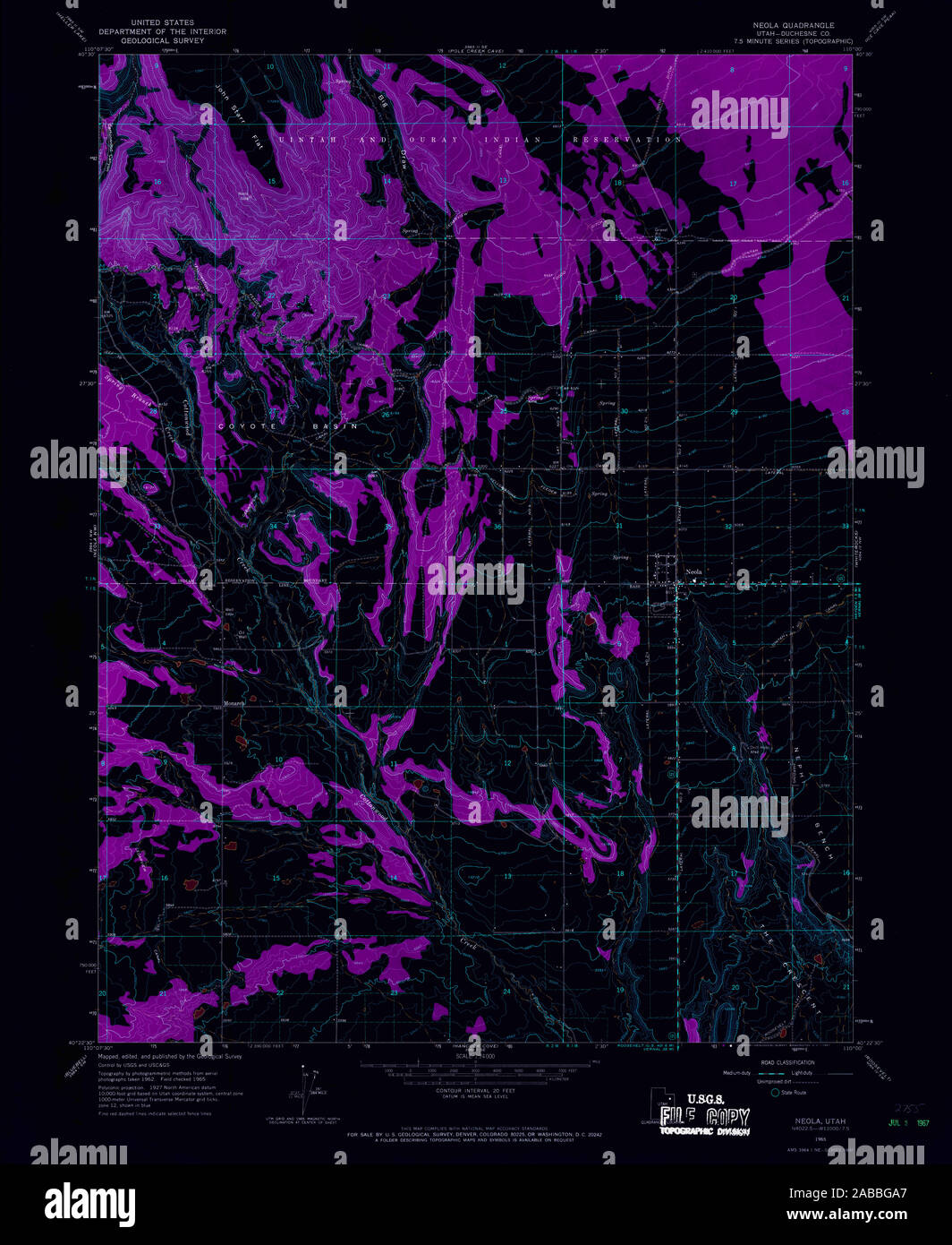 Neola map hi-res stock photography and images - Alamy
