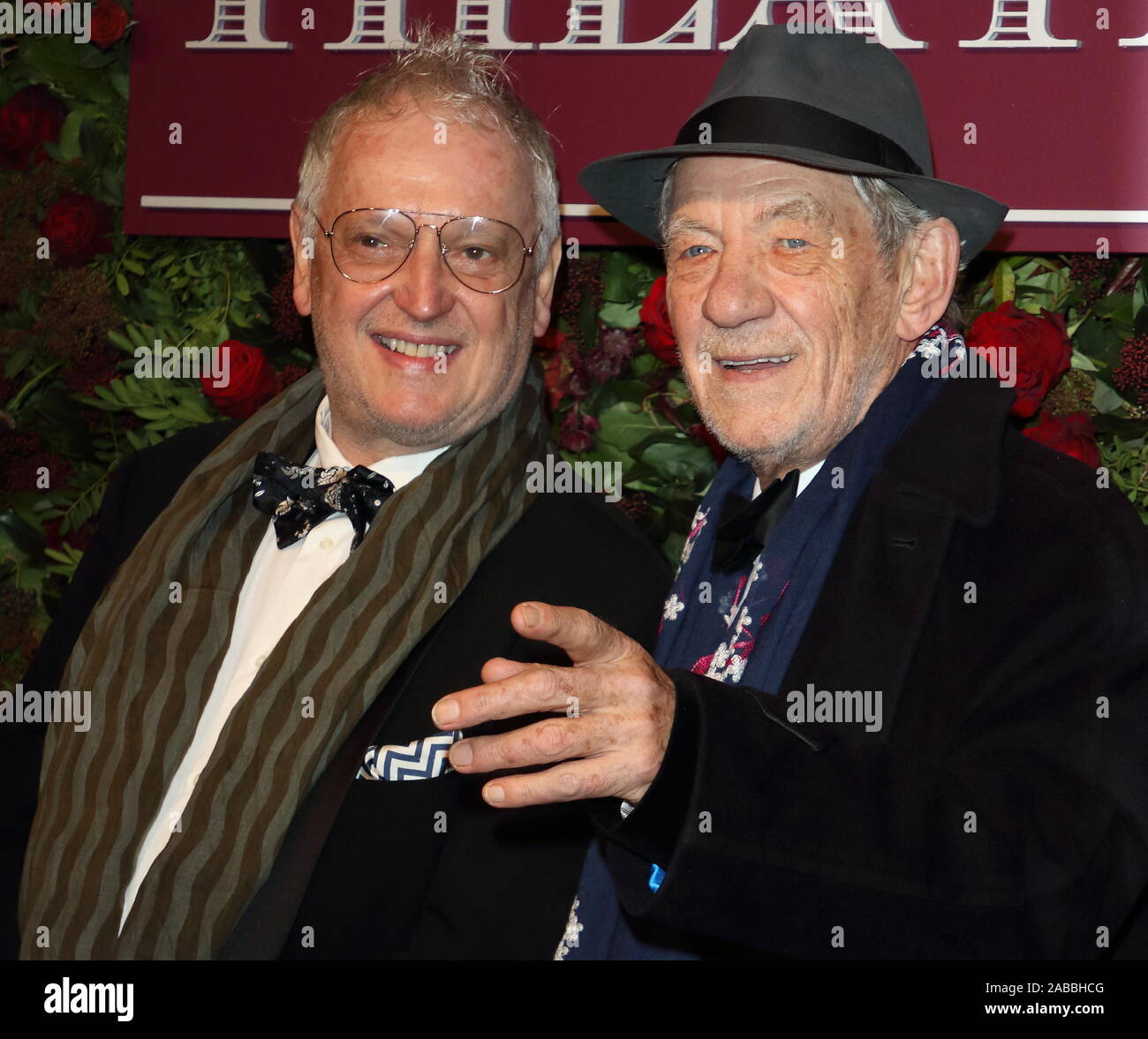 London, UK. Sean Mathias and Sir Ian McKellen at the 65th Evening ...