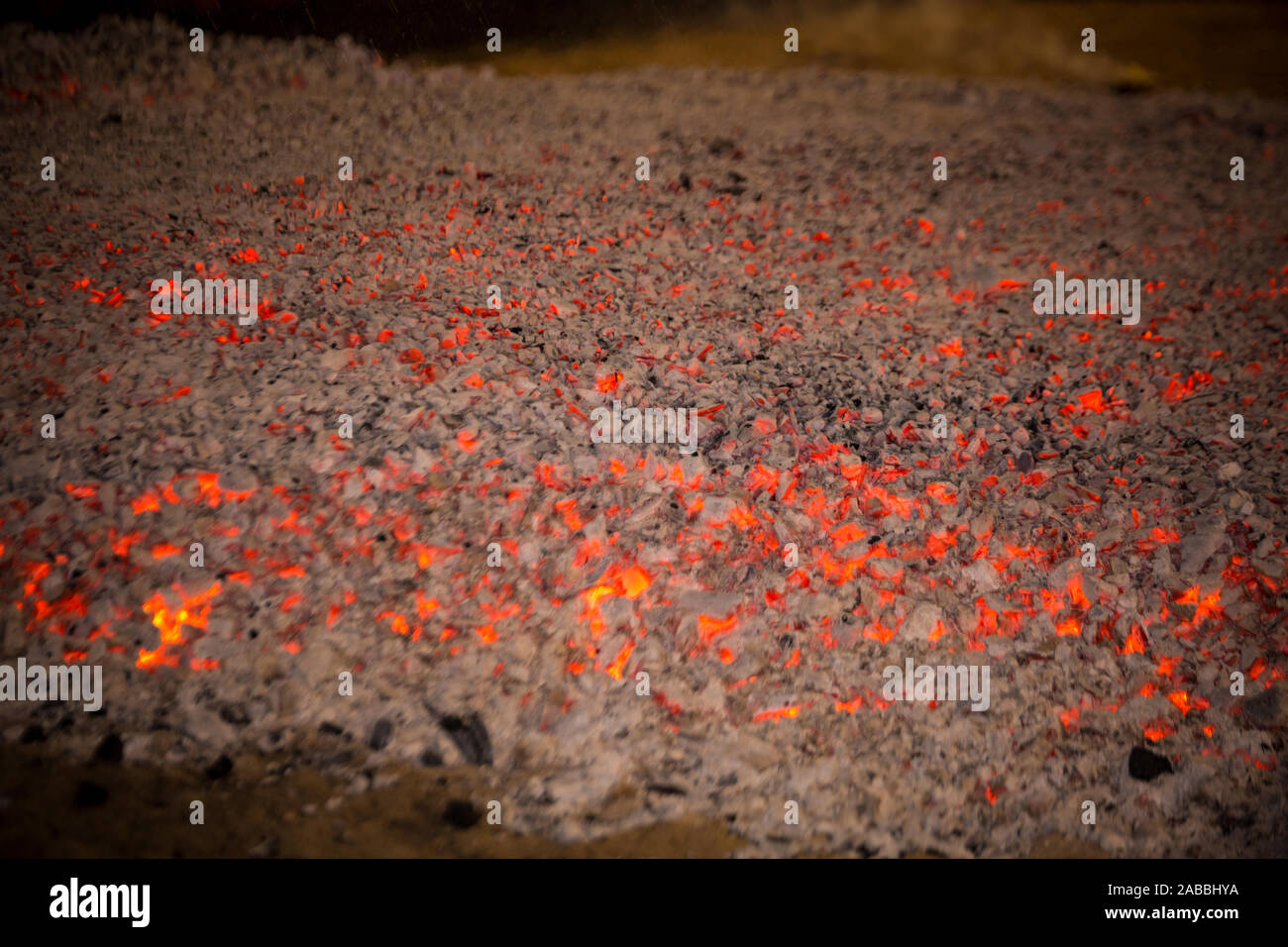 Traditional fire walking on the festival in Thailand Stock Photo - Alamy