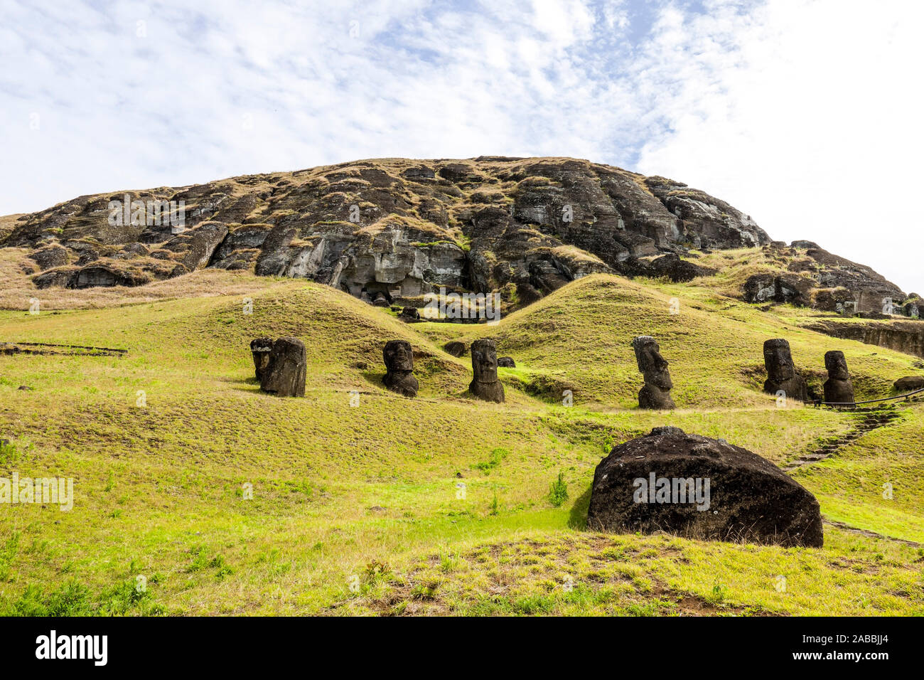 Rano Raraku, Rapa Nui, Easter Island, Chile Stock Photo - Alamy