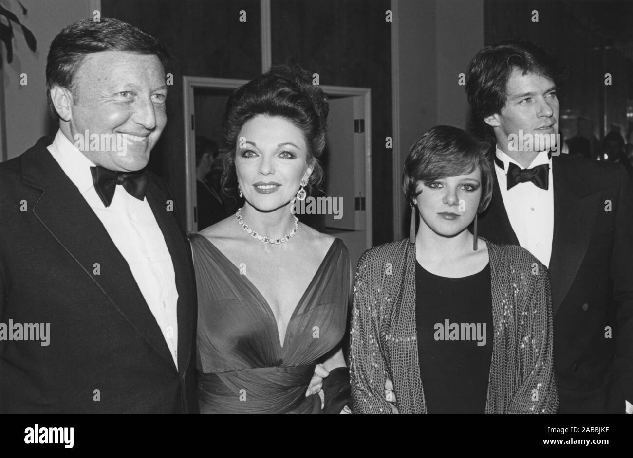 Los Angeles.CA.USA. LIBRARY. Ron Kass, Joan Collins Tara Newley and ...