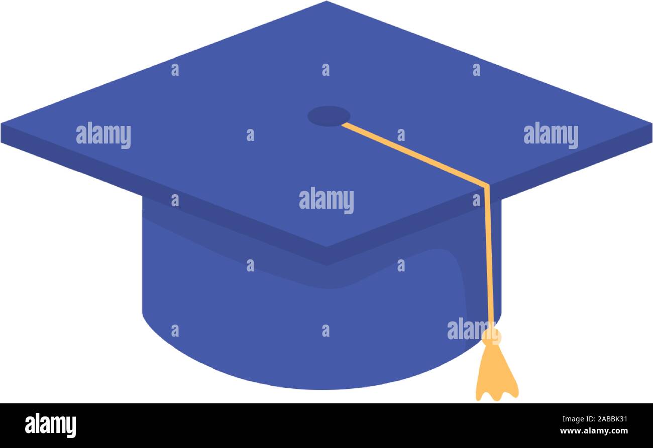 graduation hat school education vector illustration Stock Vector Image ...