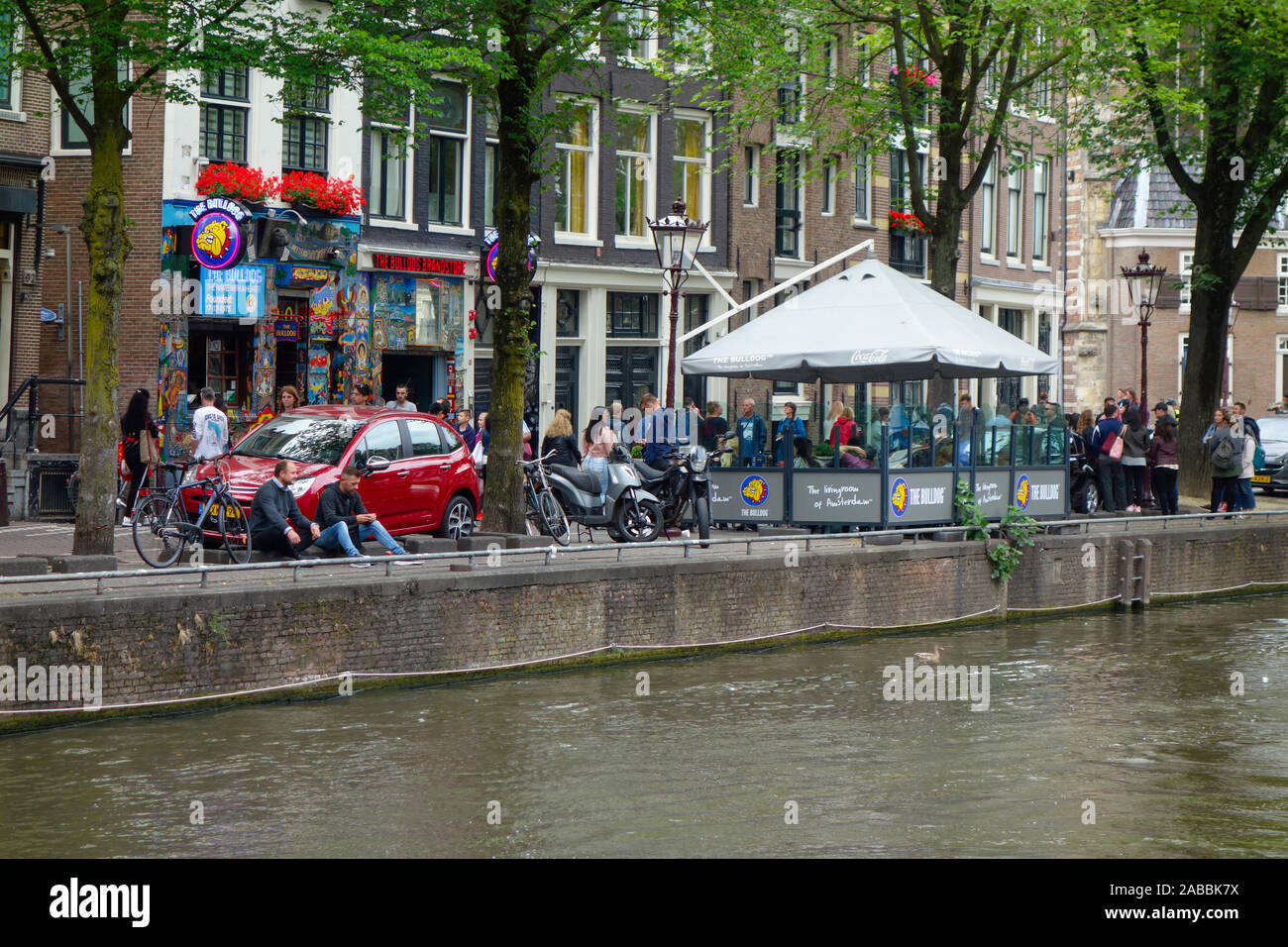 The Bulldog coffee shop Amsterdam, Netherlands Stock Photo - Alamy
