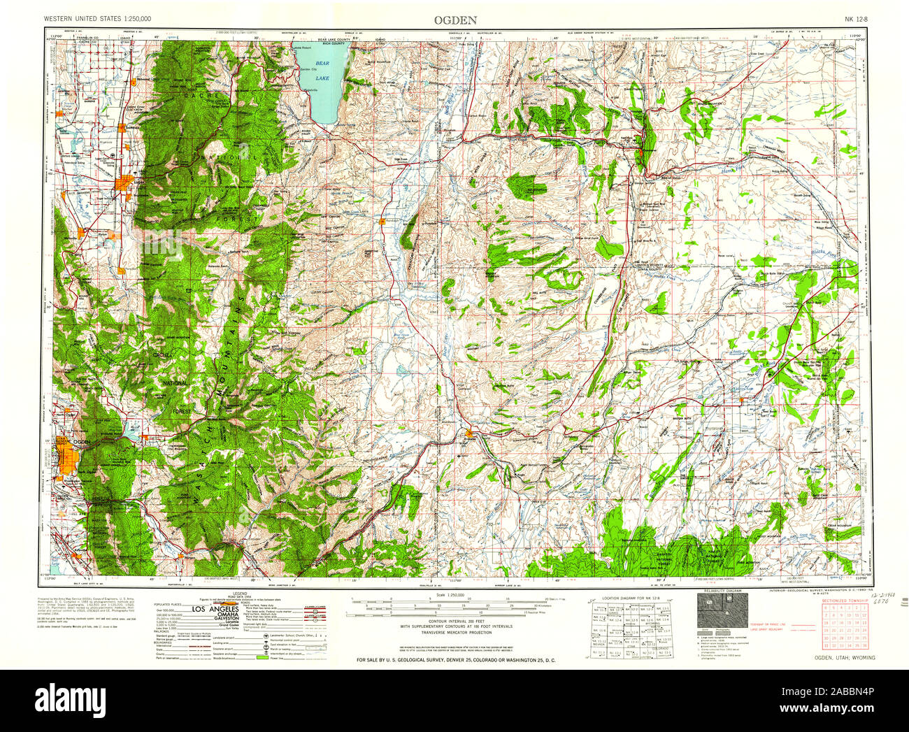 Map of ogden Cut Out Stock Images & Pictures - Alamy