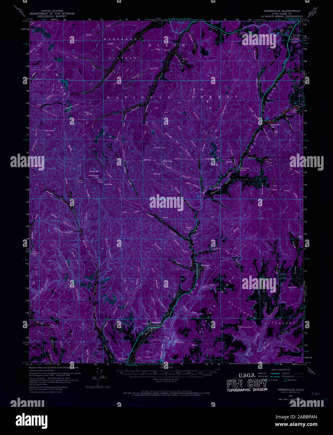 Orderville map hi-res stock photography and images - Alamy