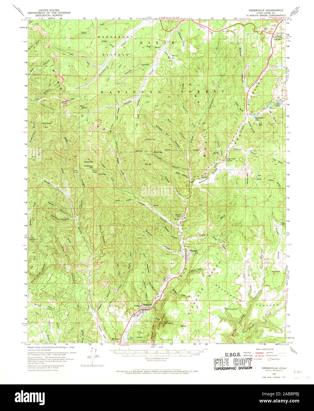 Orderville map hi-res stock photography and images - Alamy