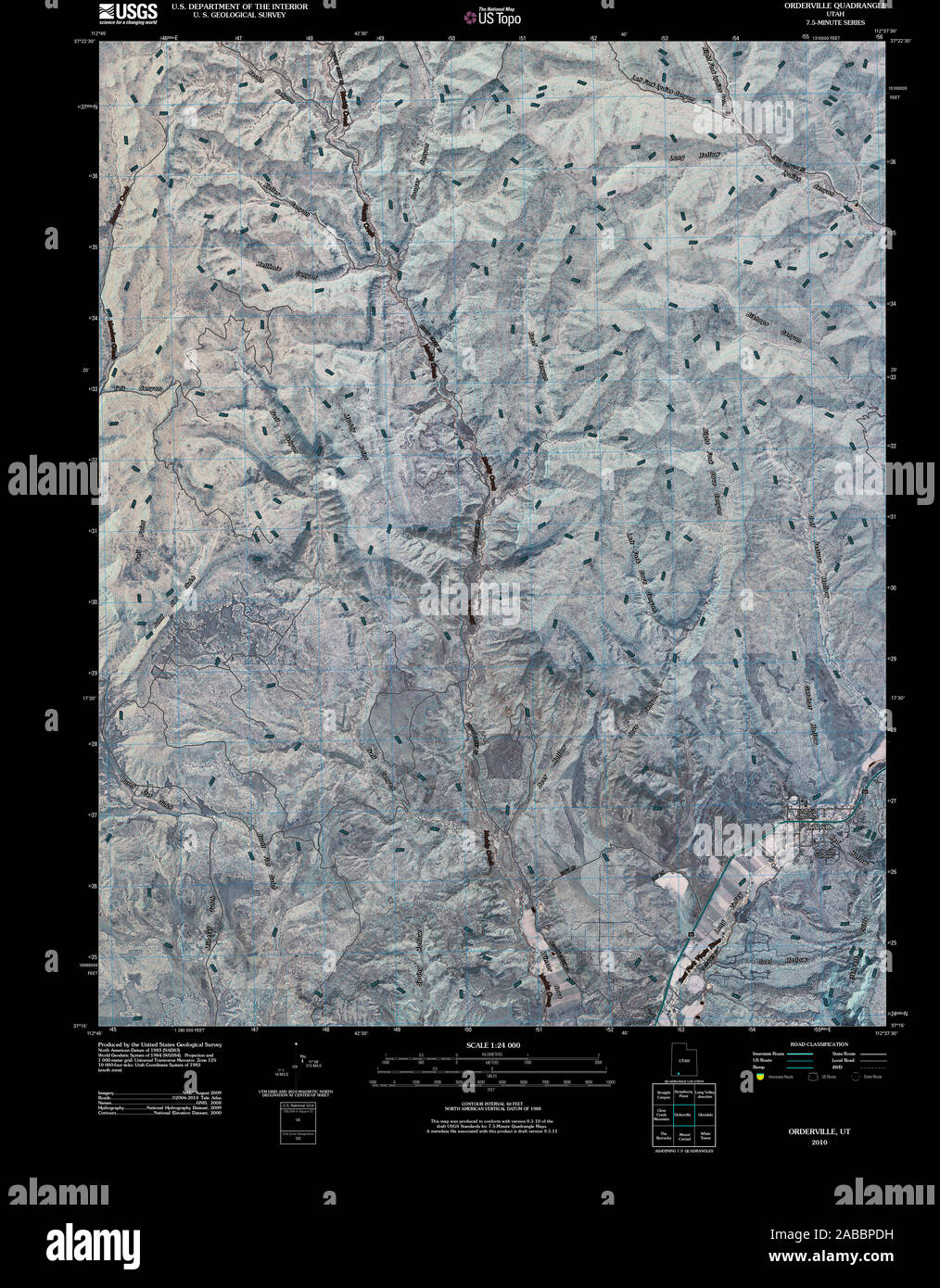 Map of orderville hi-res stock photography and images - Alamy