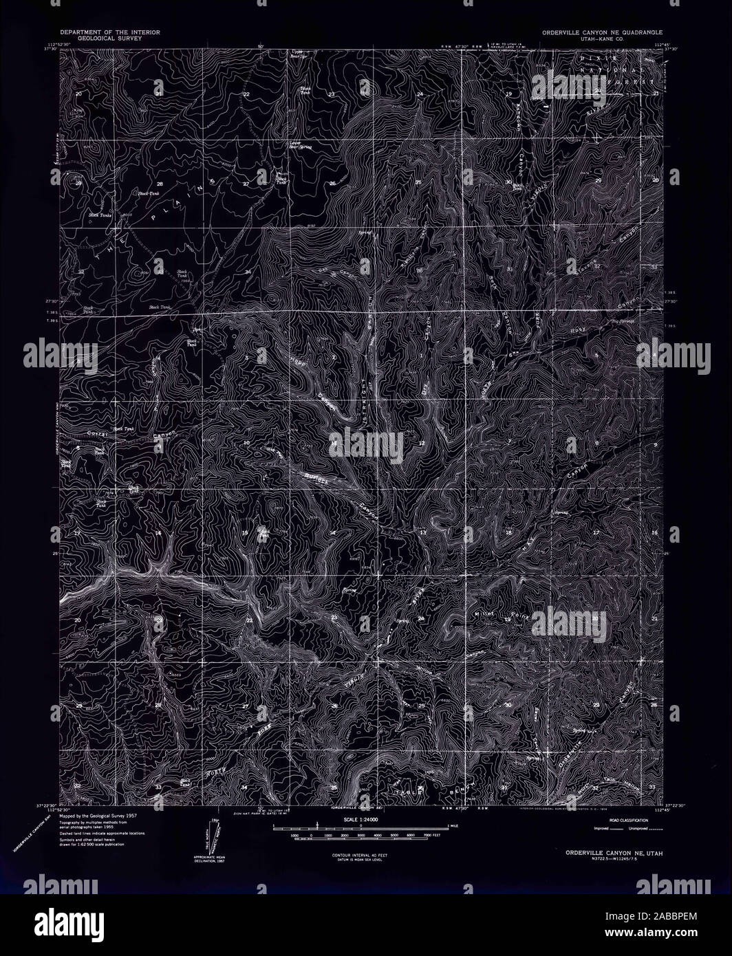 Orderville map hi-res stock photography and images - Alamy