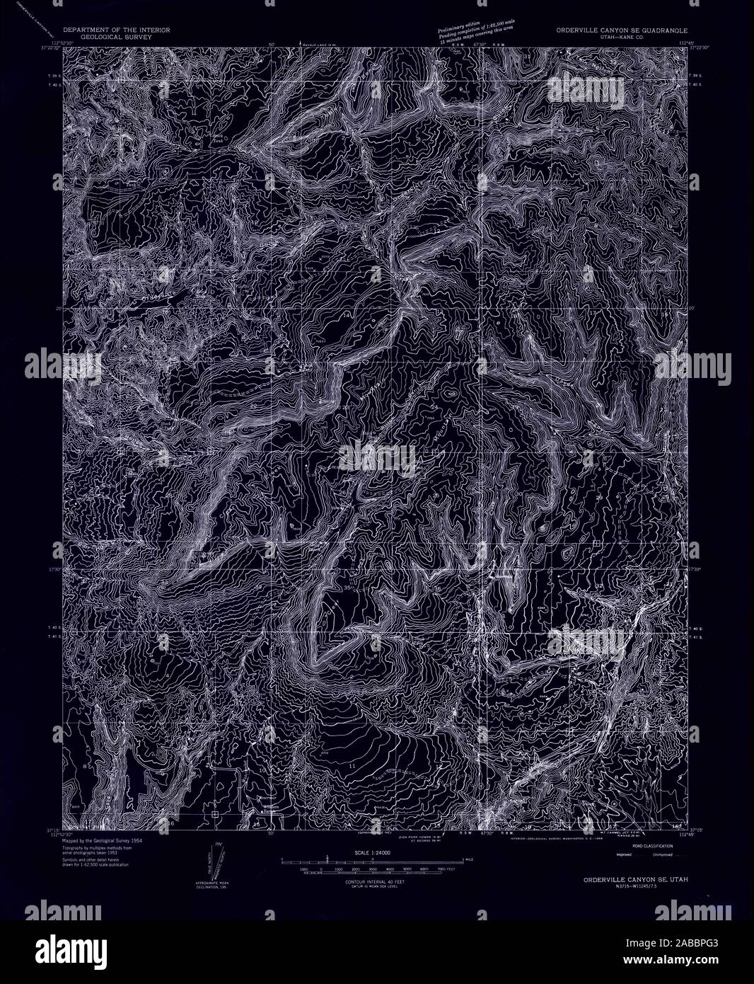 Orderville map hi-res stock photography and images - Alamy