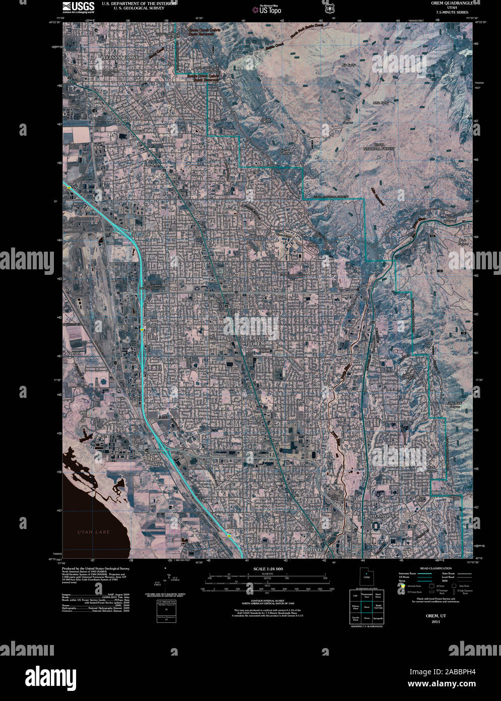 Map of orem hi-res stock photography and images - Alamy