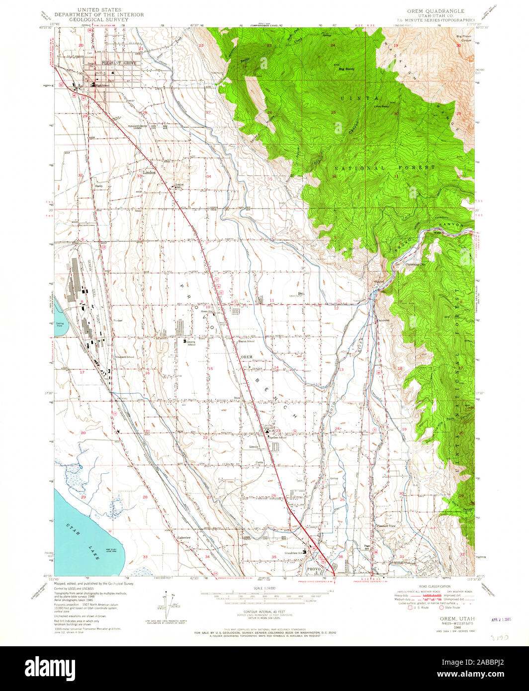 Map of orem hi-res stock photography and images - Alamy