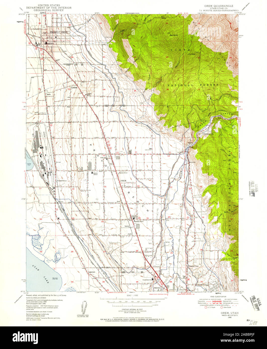 Orem map hi-res stock photography and images - Alamy