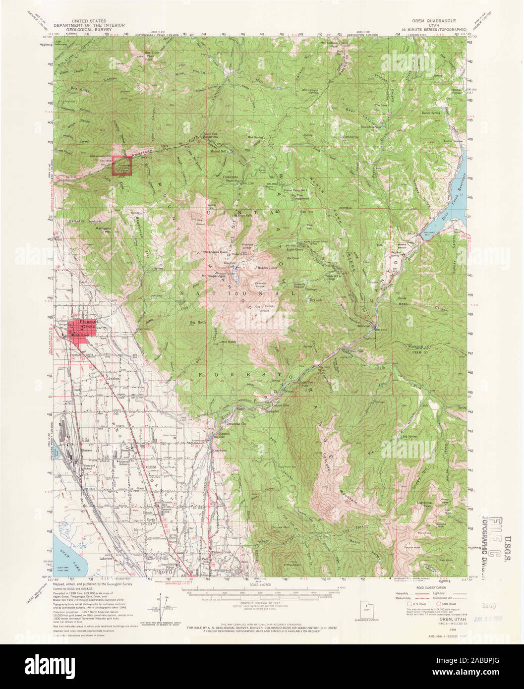 Orem map hi-res stock photography and images - Alamy