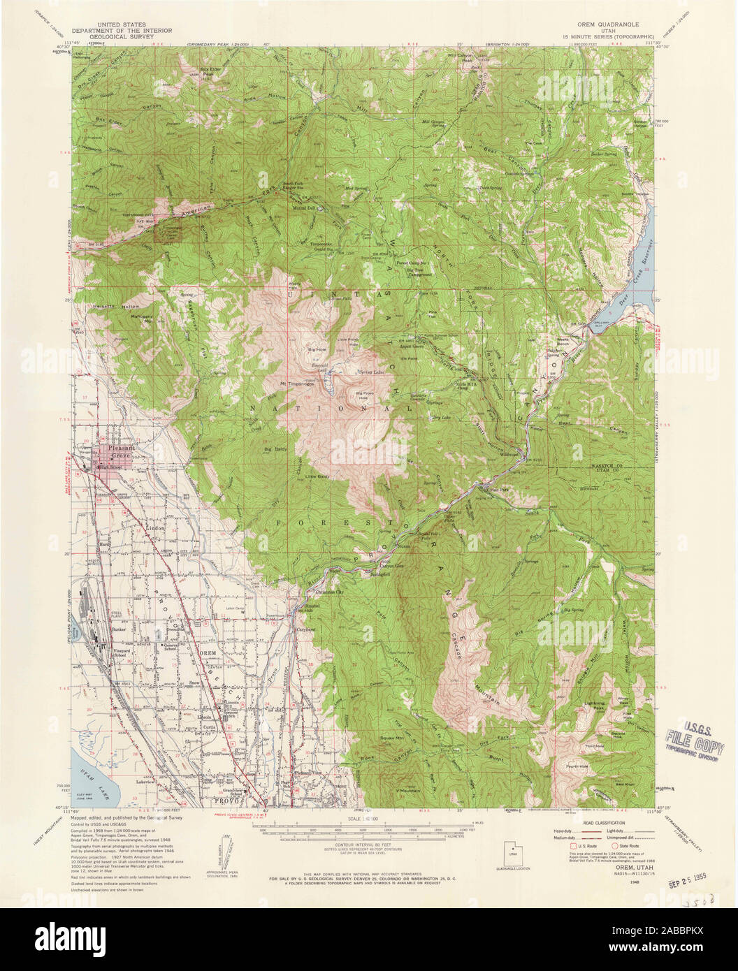 Orem map hi-res stock photography and images - Alamy