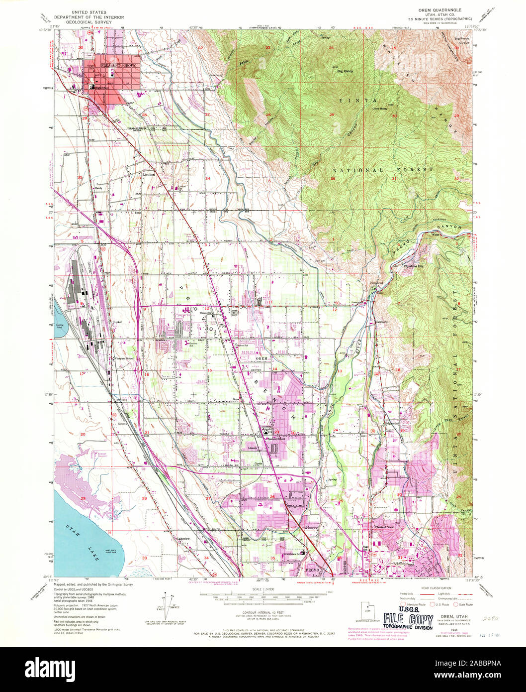 Map of orem hi-res stock photography and images - Alamy