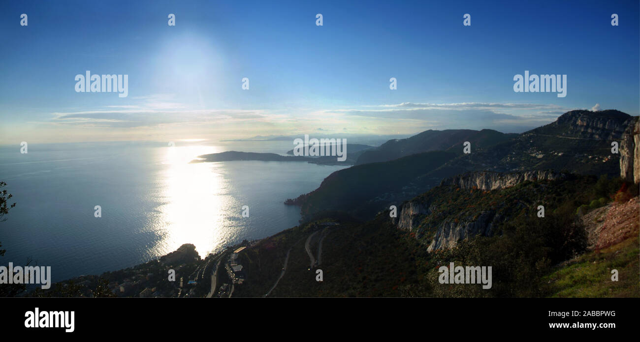 Top view of the coast of Monte Carlo in Principality of Monaco Stock ...