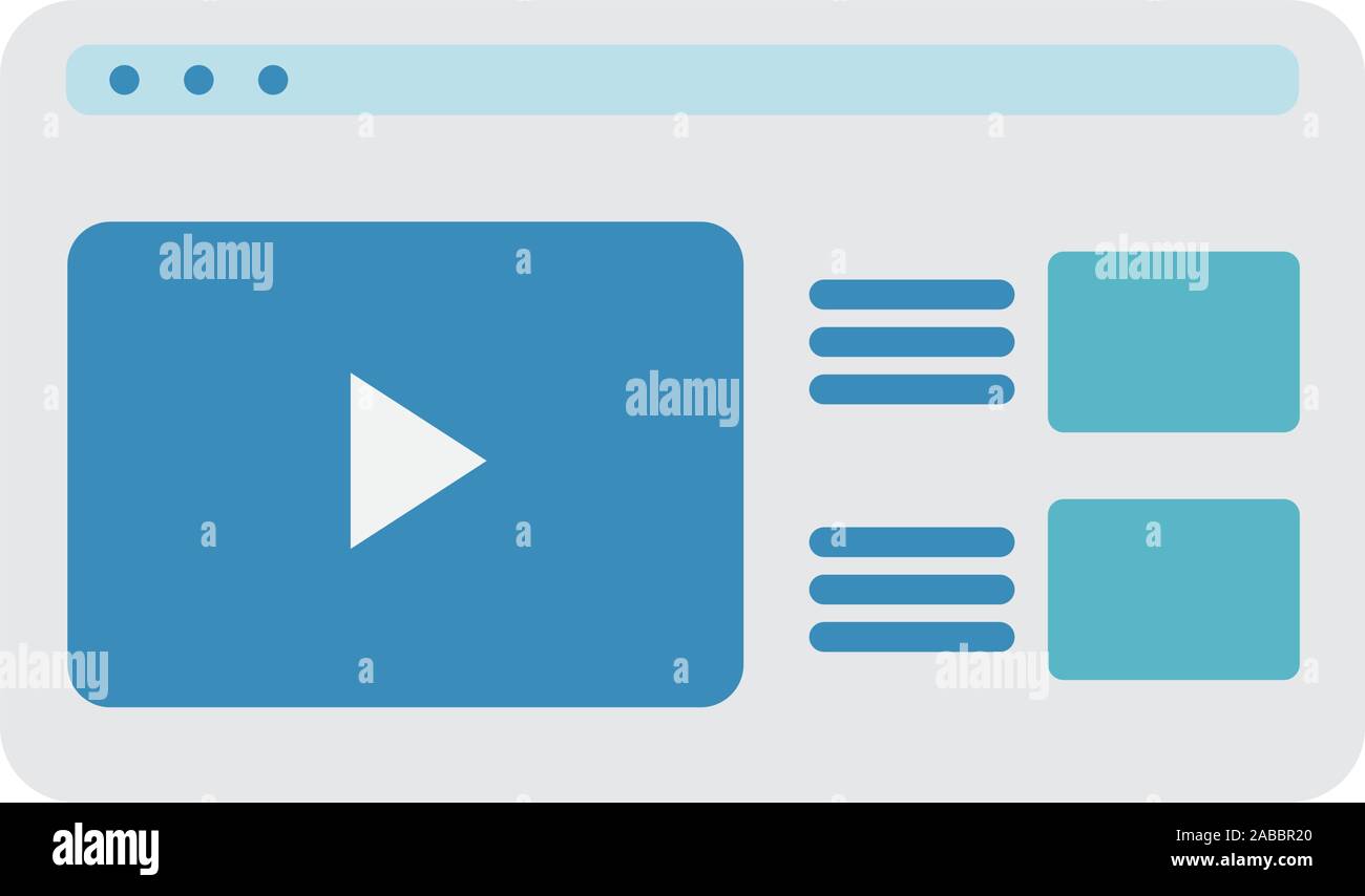 Website design, Technology internet media layout development page and ...