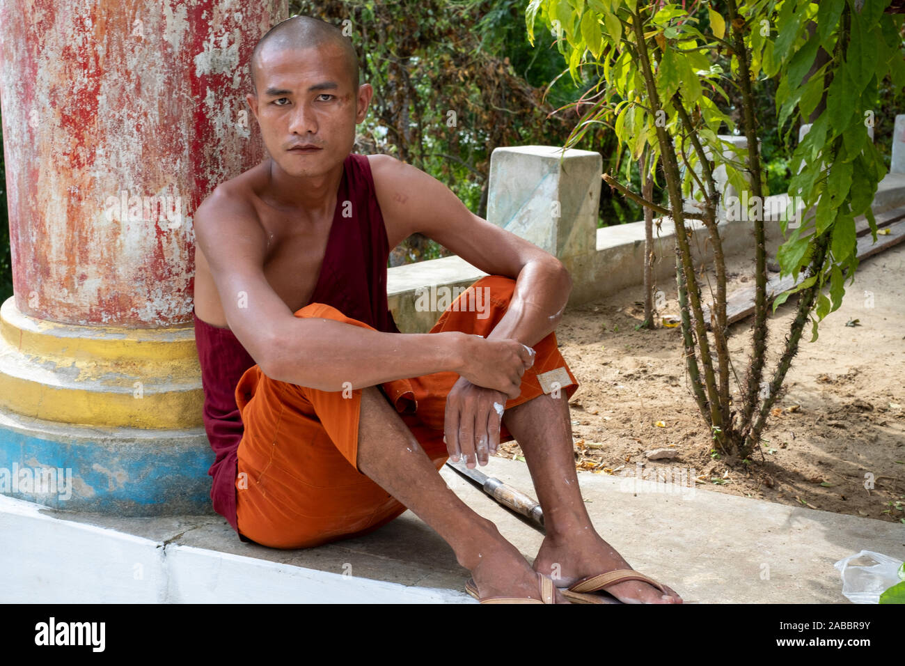 Boy dressed as a monk hi-res stock photography and images - Alamy