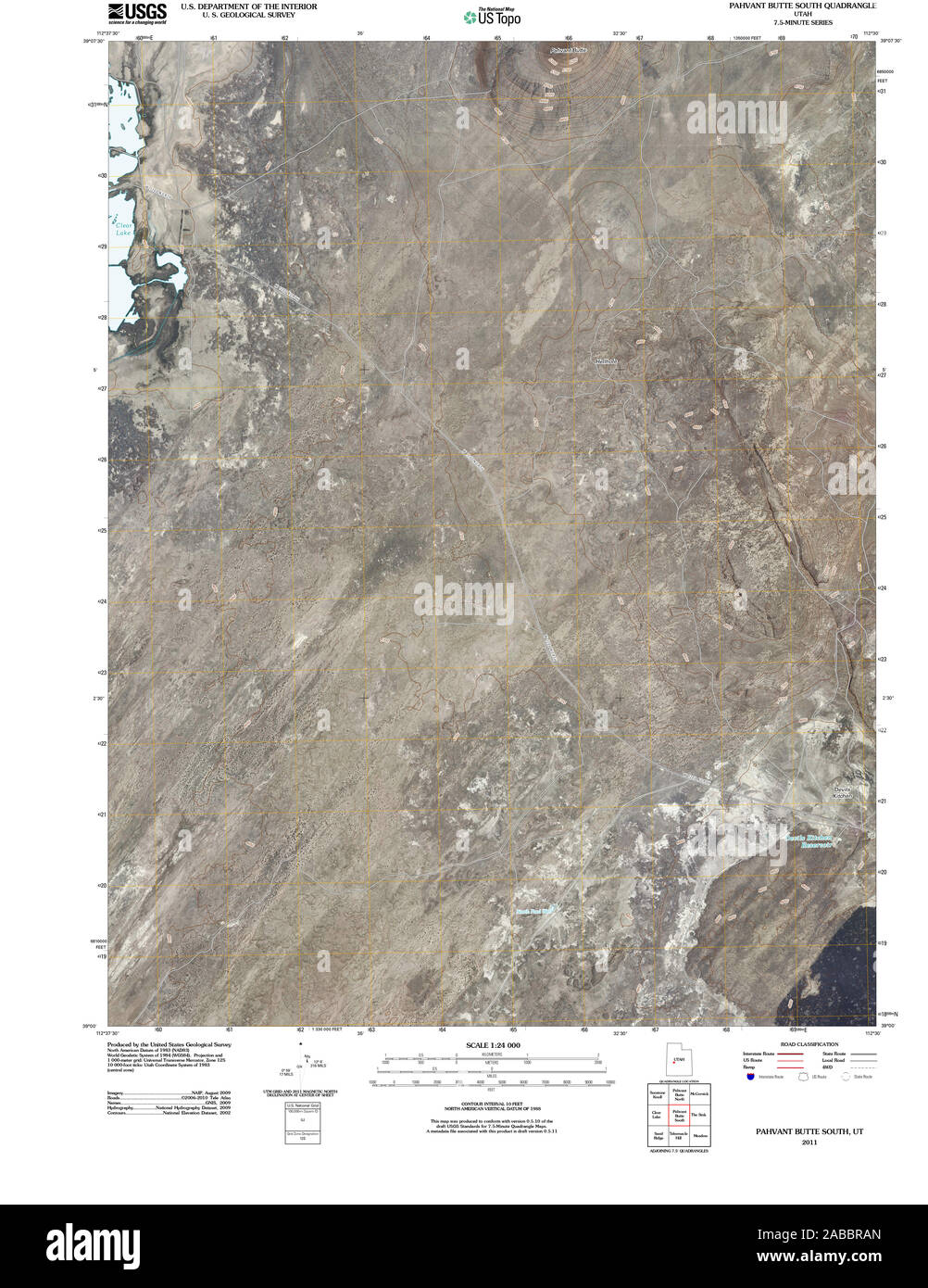 UT Pahvant Butte South 20110124 TM Restoration Stock Photo - Alamy
