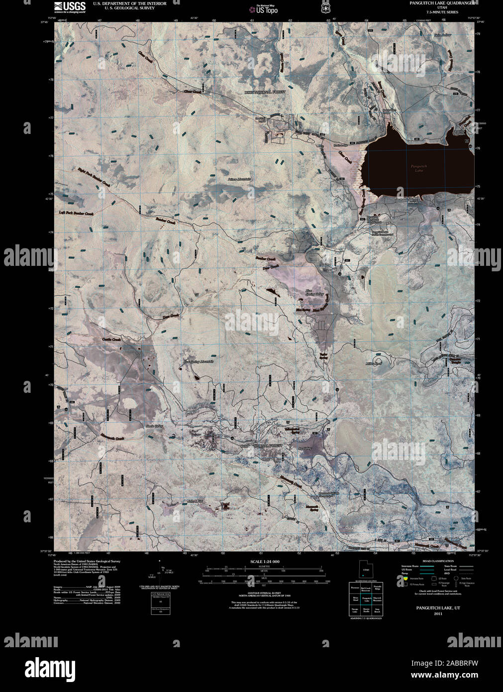 Map of panguitch hi-res stock photography and images - Alamy