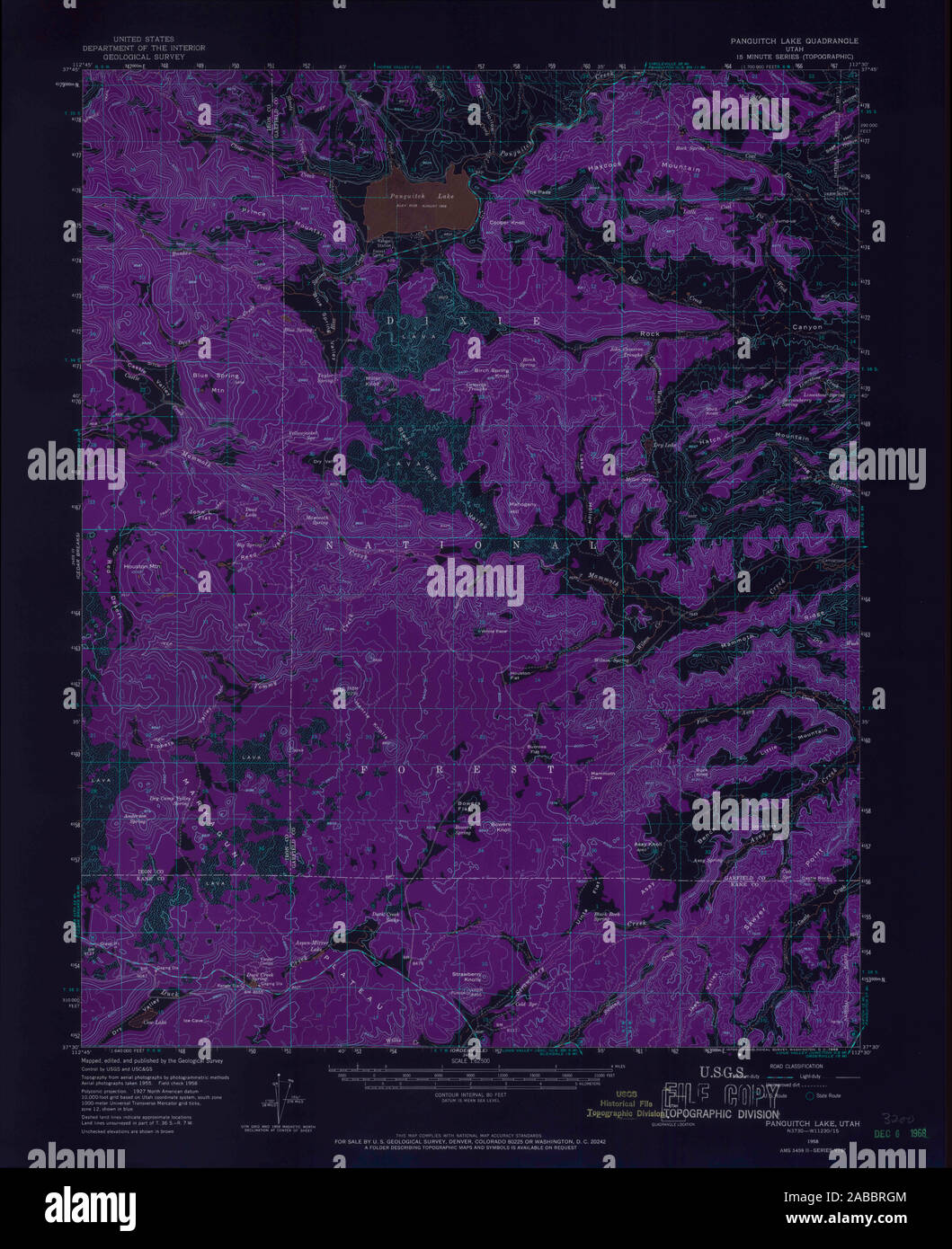 Map of panguitch hi-res stock photography and images - Alamy