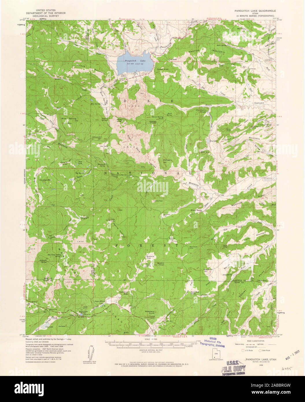 Map of panguitch hi-res stock photography and images - Alamy