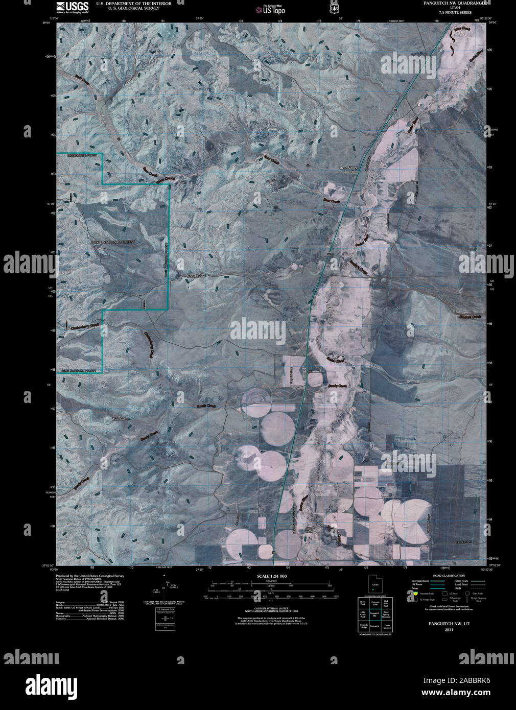 Map of panguitch hi-res stock photography and images - Alamy