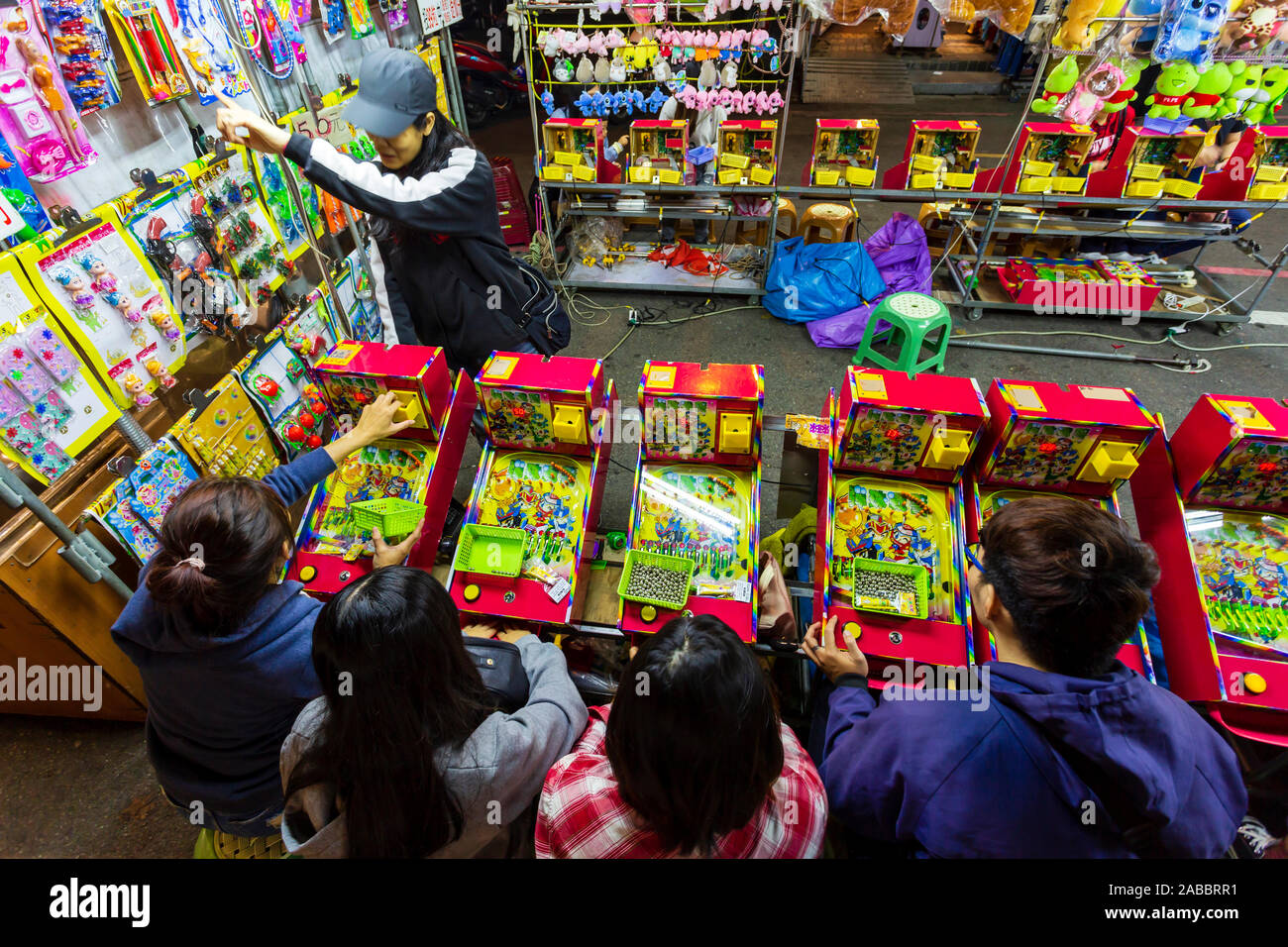 Taoyuan, Taiwan - November 12, 2019: A group of young Taiwanese people ...